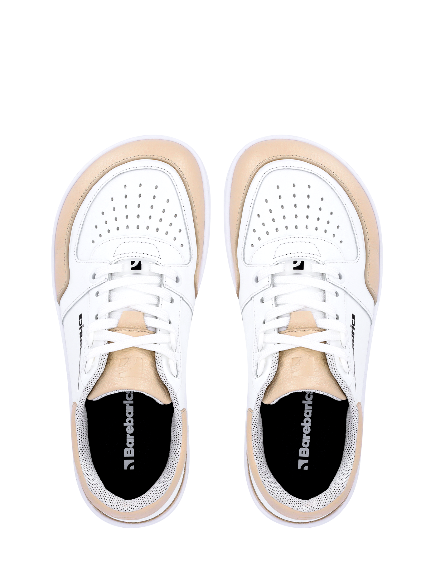 Barefoot Sneakers Barebarics Wave - White & Beige | Be Lenka