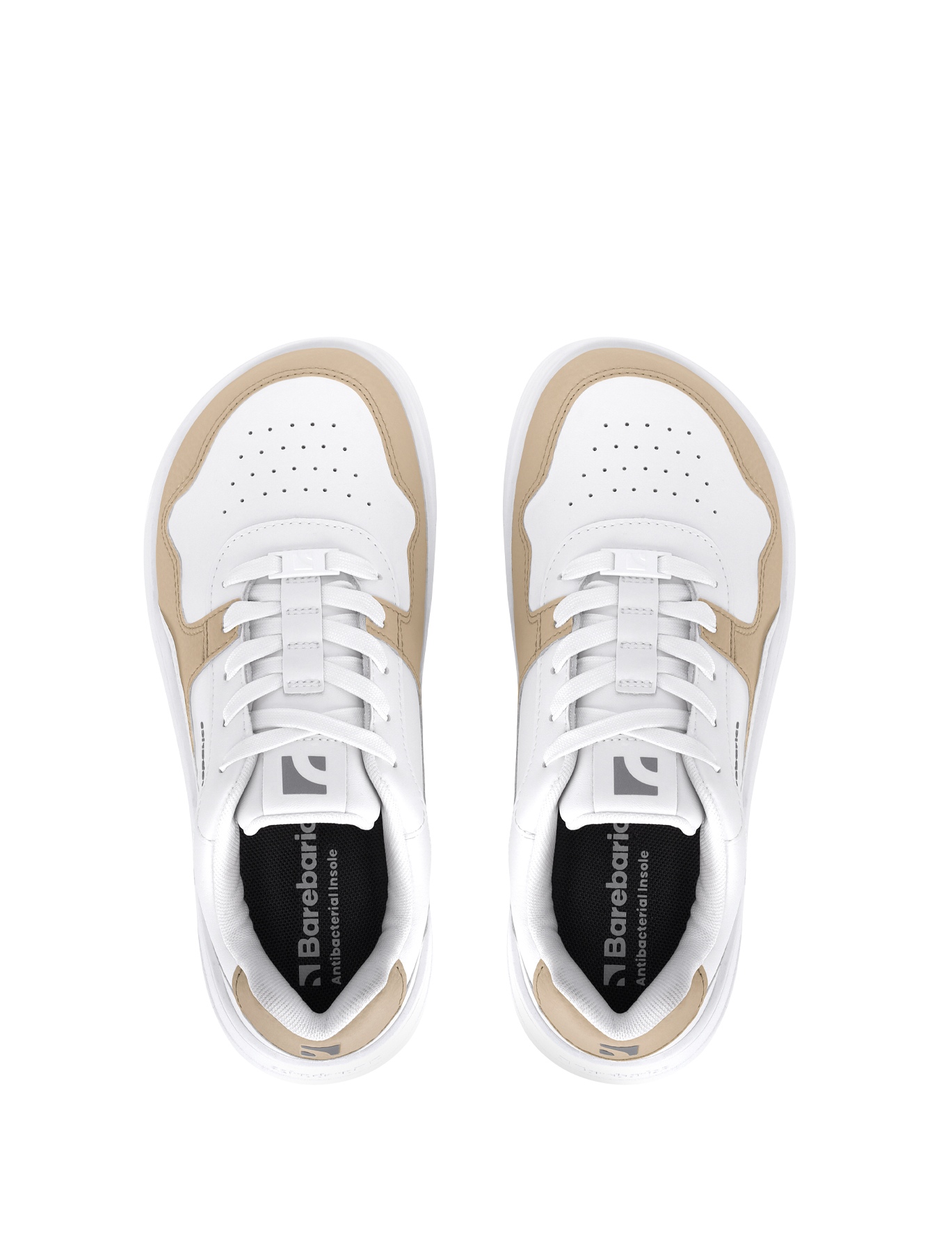 Barefoot Sneakers Barebarics Zing - White & Cream | Be Lenka