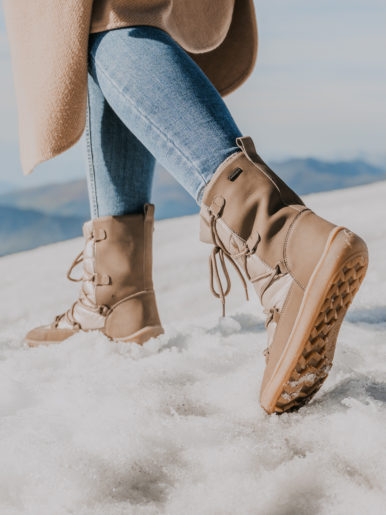 Winter Barefoot Boots Be Lenka Snowfox Woman - Champagne & Brown | Be Lenka