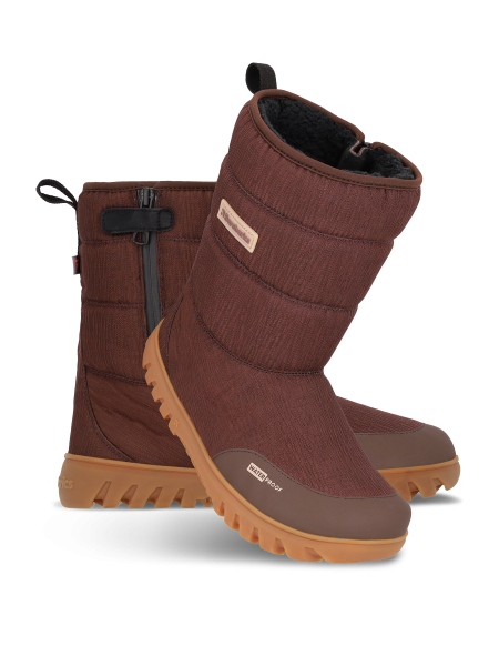 Winter Barefoot Boots Barebarics PolarStride - Copper Brown | Be Lenka