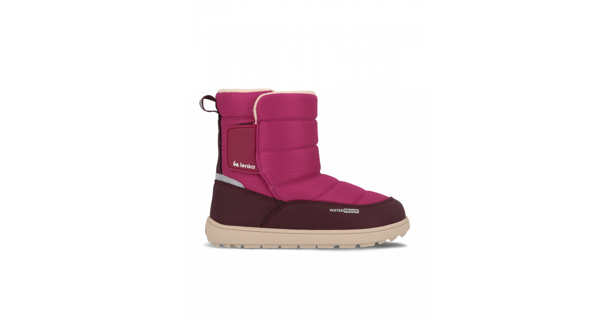 Kids barefoot snow boots Be Lenka Ailo Kids - Berry | Be Lenka