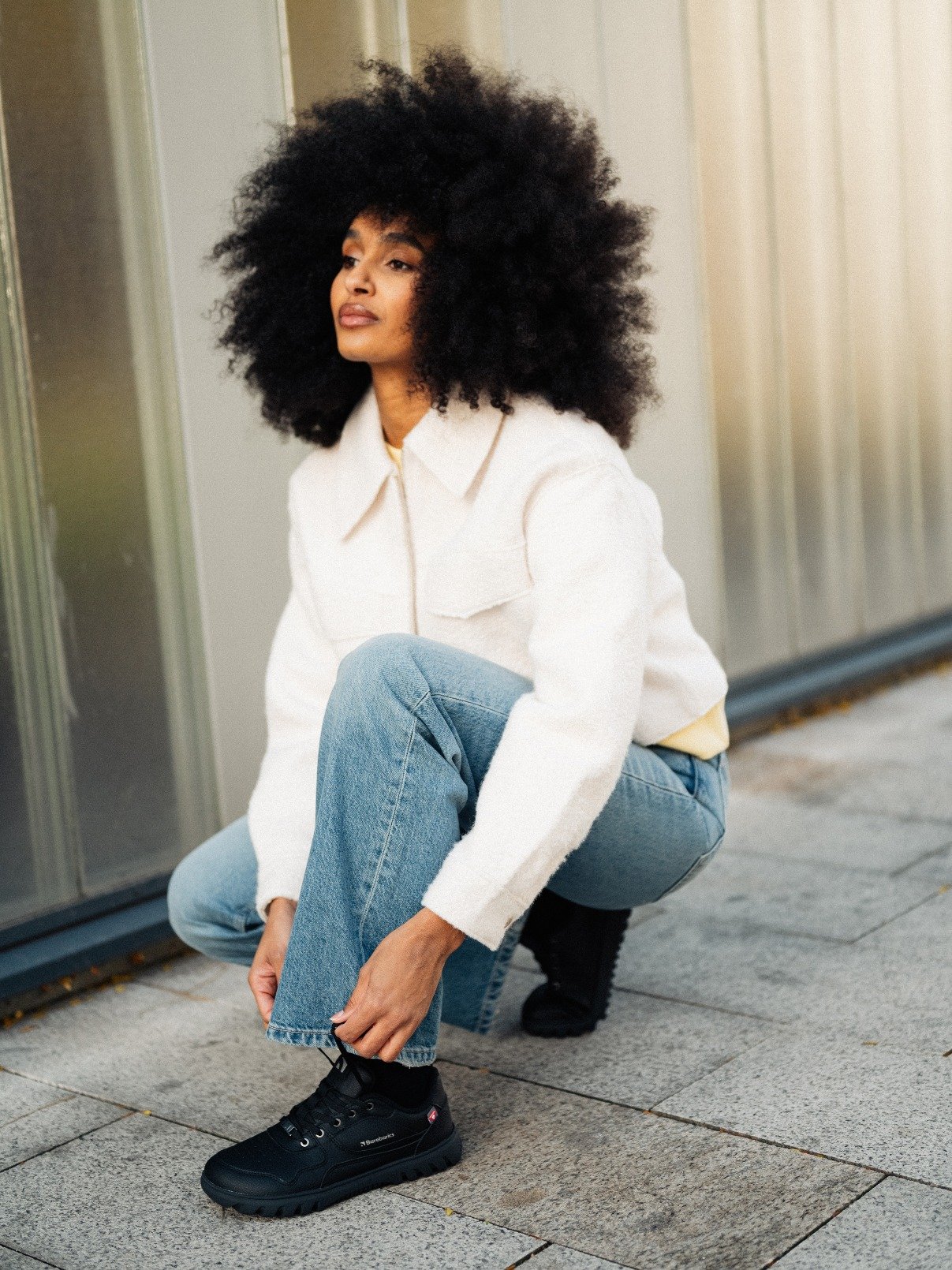 Barefoot Sneakers Barebarics Zing Frost - All Black | Be Lenka